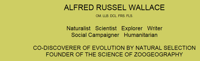 Alfred Wallace biography - Alfred Russel Wallace
